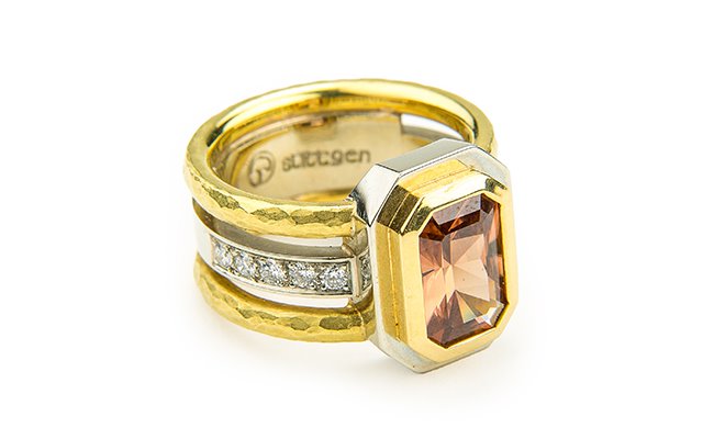 Cinnamon Zircon Ring | Stittgen Fine Jewelry